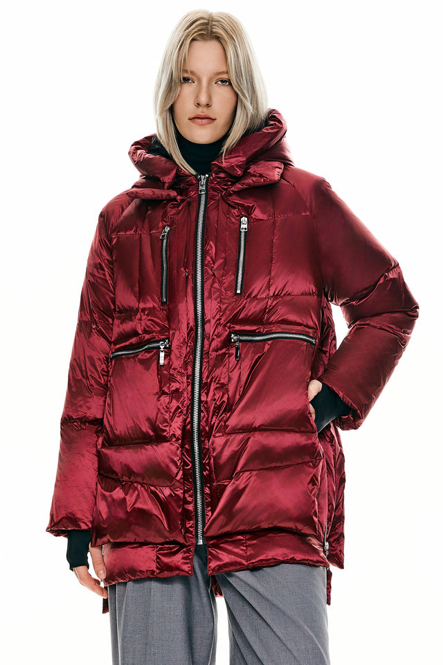 Orolay Women's Shiny Puffer Down Coat