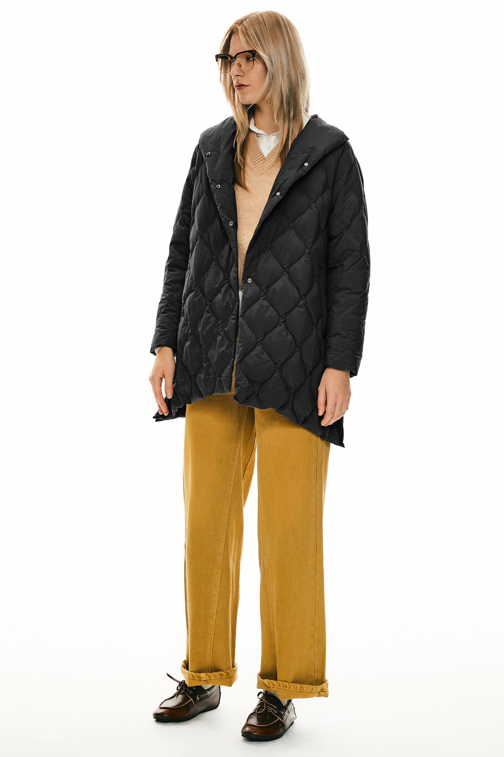 Orolay Women's Lightweight Long-Sleeve Down Puffer Jacket