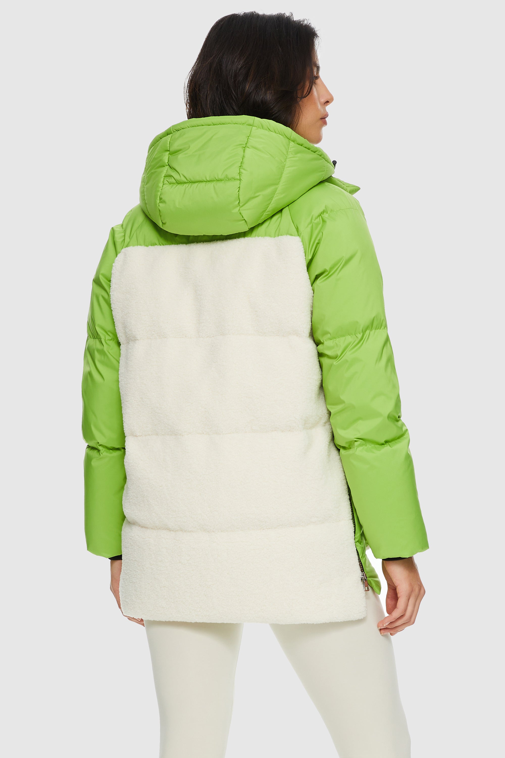 Orolay Women's Fuzzy Fleece Puffer Down Jacket