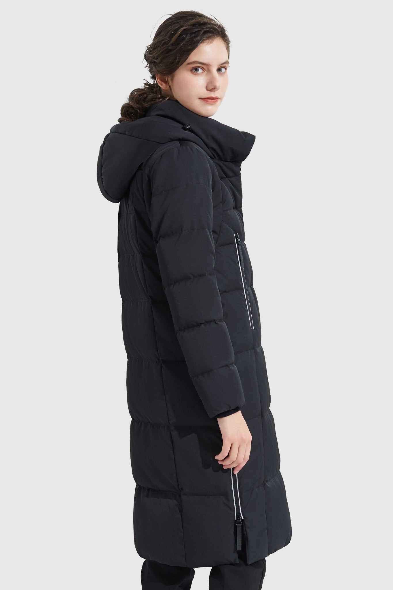 Orolay Women's Knee Length Thickened Down Jacket