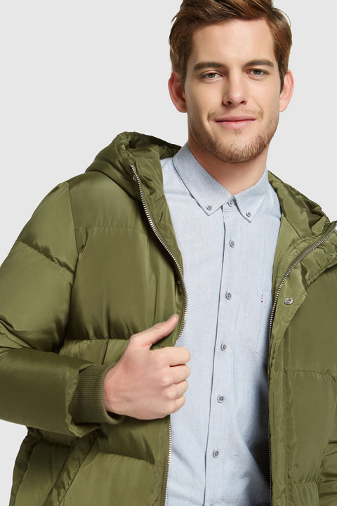 Orolay Men's Knee Length Thickened Down Jacket