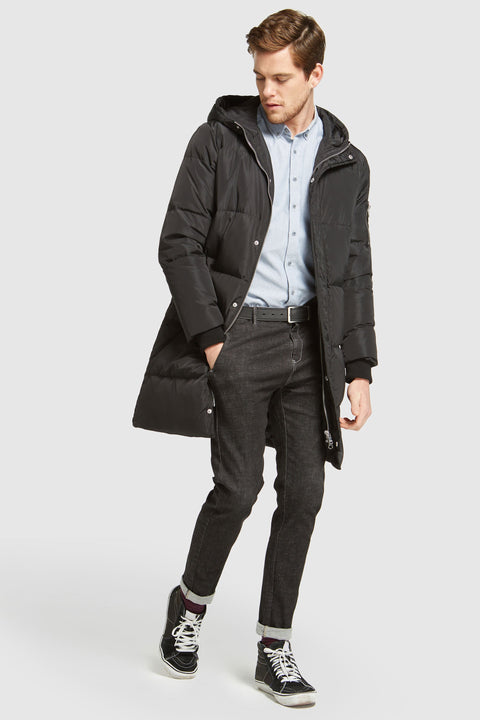 Orolay Men's Knee Length Thickened Down Jacket