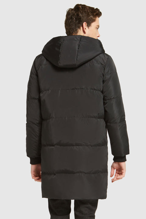 Orolay Men's Knee Length Thickened Down Jacket