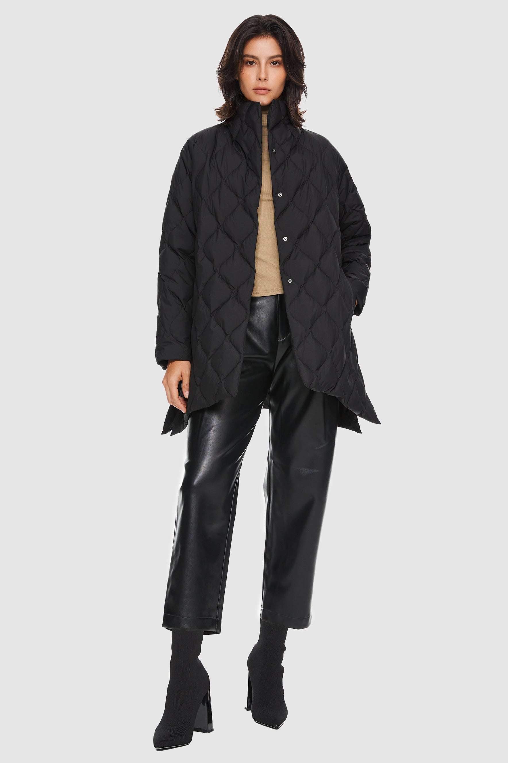 Orolay Women's Lightweight Long-Sleeve Down Puffer Jacket
