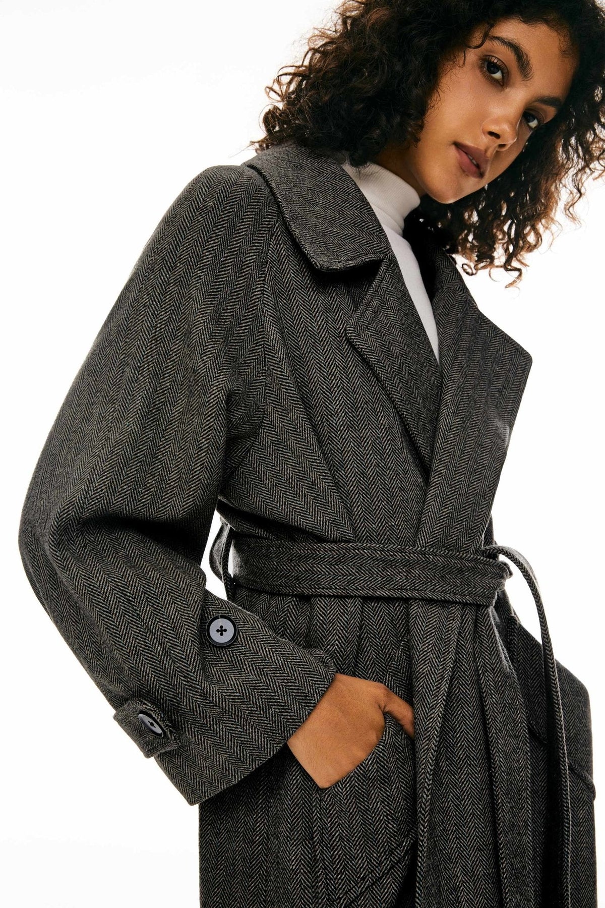 Orolay Women's Oversized Long Pea Coat