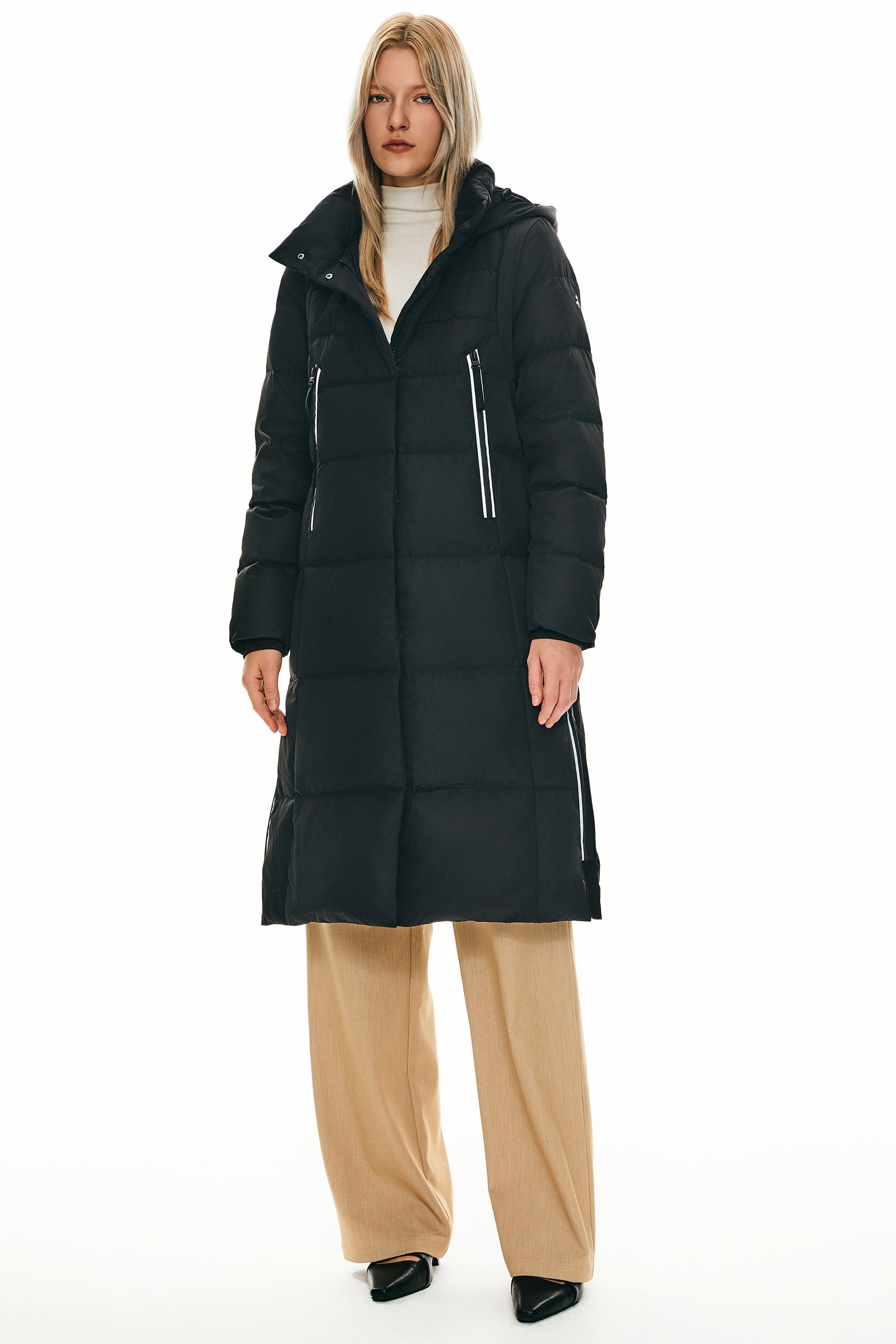 Orolay Women's Knee Length Thickened Down Jacket