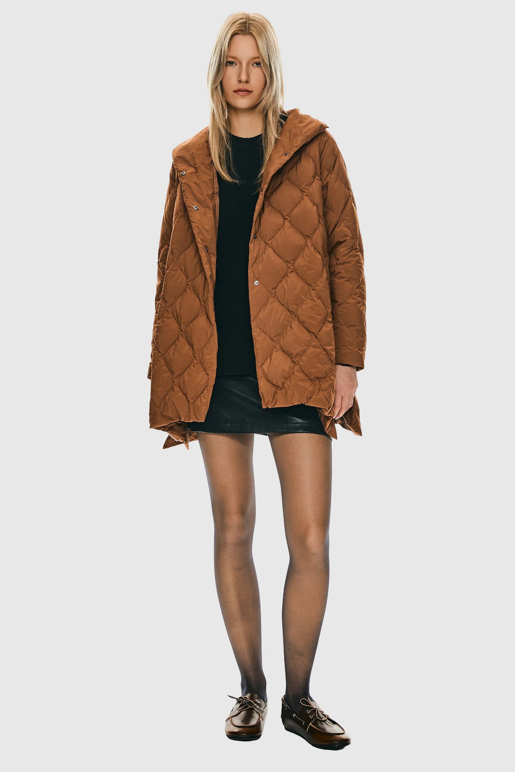 Orolay Women's Oversized Quilted Puffer Jacket Lightweight with Pockets